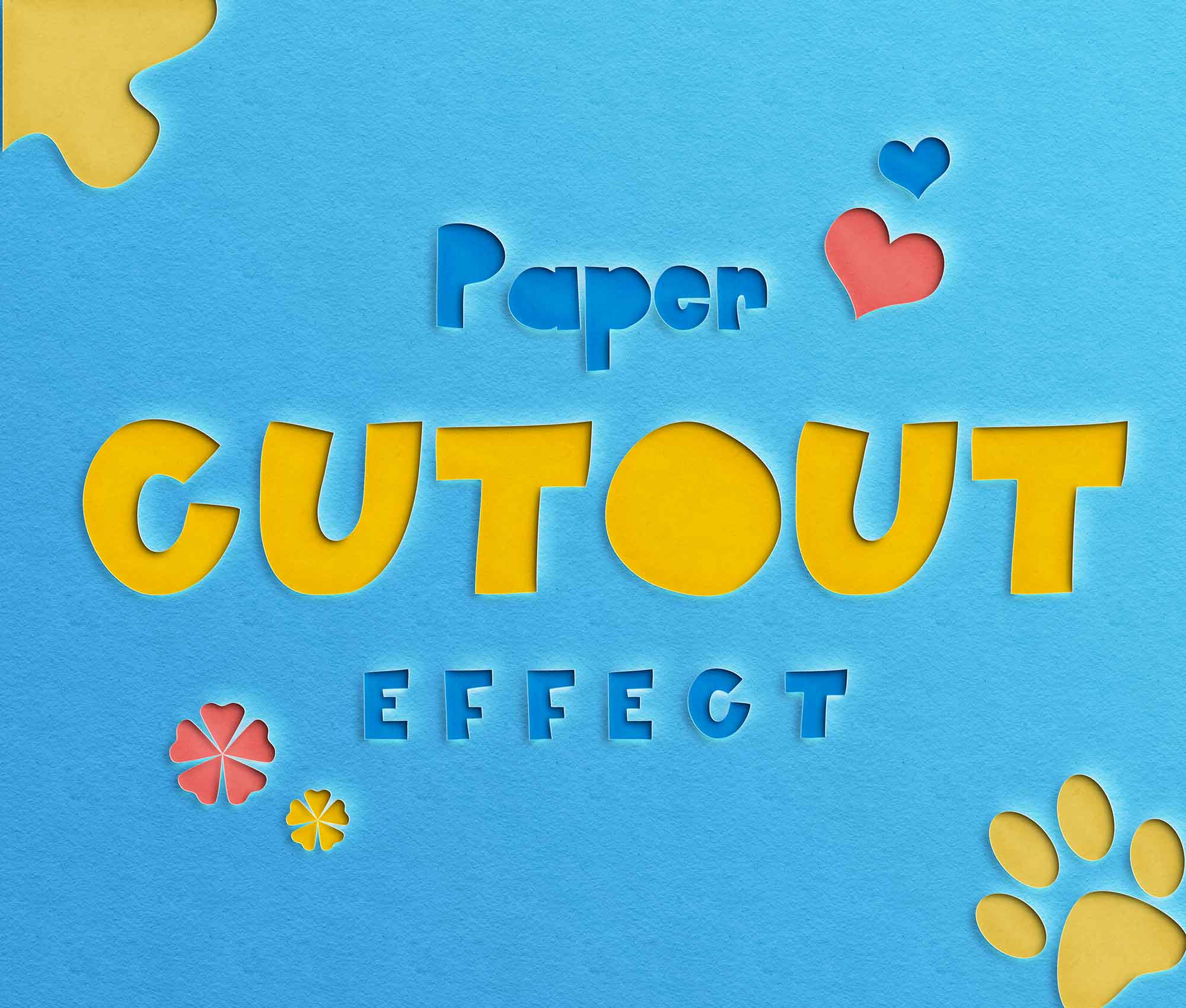 Free Paper Cut-Out Text Effect PSD - Free Photoshop Files | PsFiles