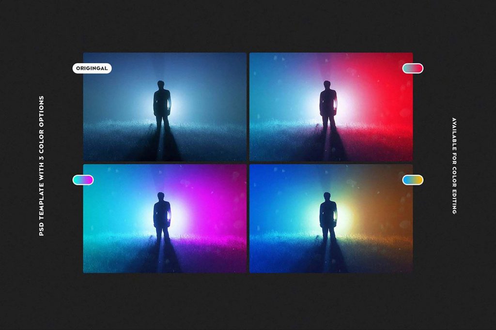 Double Light Photoshop Effect Free PSD - PsFiles - Free Photoshop Files