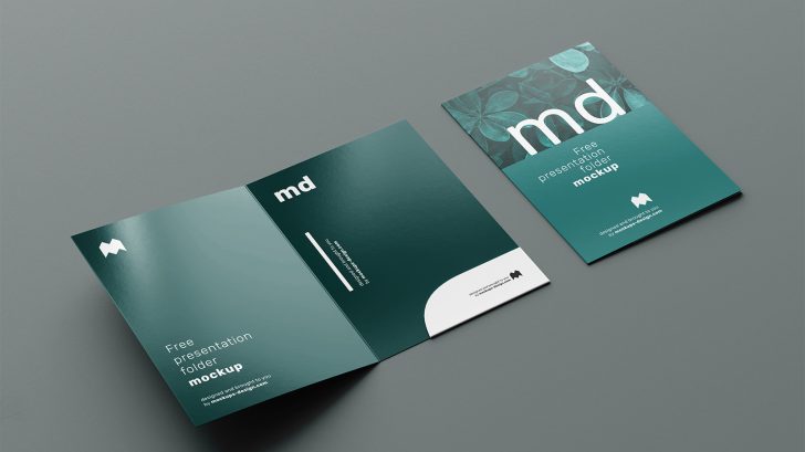 Free Office File Folder Free Mockup PSD set - PsFiles