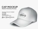 Free Logo Printed Caps Mockup - Free PSD Mockups | PsFiles