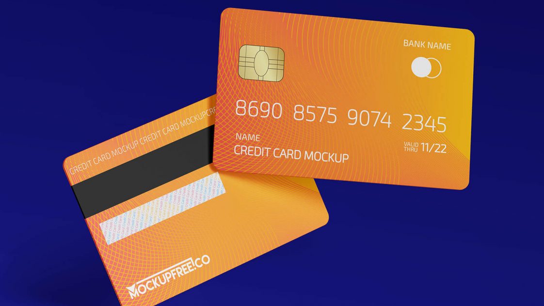 Free Credit / Debit Bank Card Mockup 5 PSD Set - PsFiles