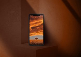 Free iPhone X Shadow overlay Showcase Mockup - PsFiles