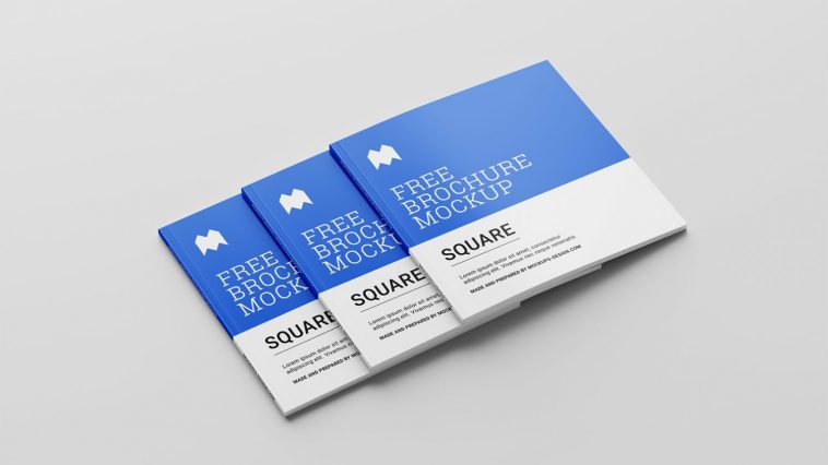 Free Paperback Square Book Mockup PSD Sets - PsFiles