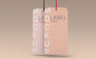 Free Clothing Labels Tags on Strings Mockup PSD - PsFiles