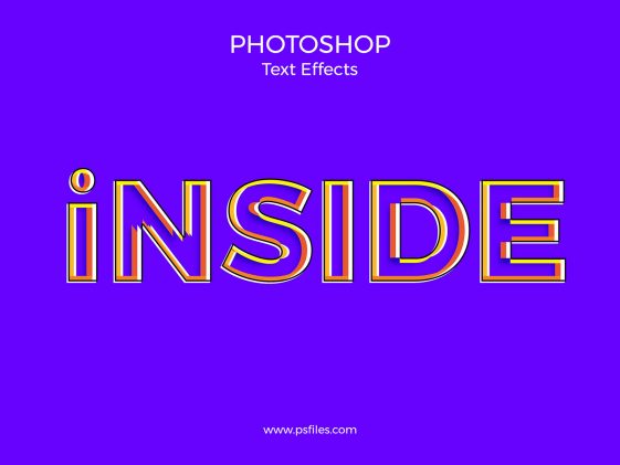 Free Inside Color Text Effect PSD - Free Photoshop Files | PsFiles