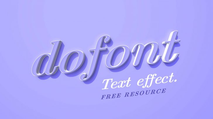 Free White 3D Text Effect PSD - PsFiles