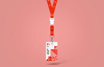 Hanging ID Card Mockup PSD - PsFiles