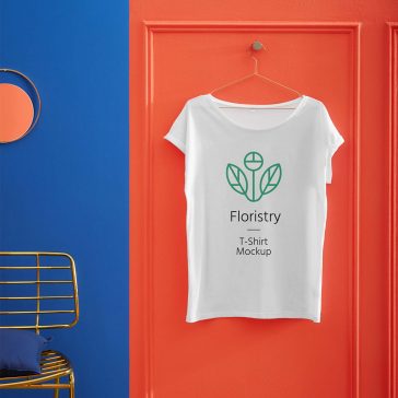 Free Hanging T-Shirt Mockup PSD - PsFiles