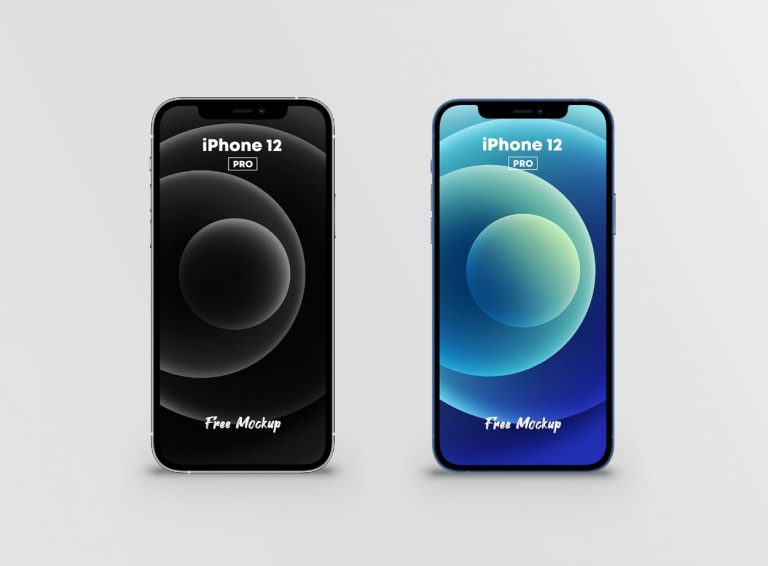 Free Free iPhone 12 Pro Mockups PSD (2 Colors) PSD - PsFiles