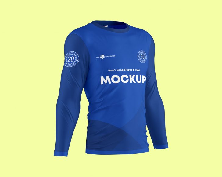Free Full Sleeve Jersey Mockup PSD 3 Set - PsFiles