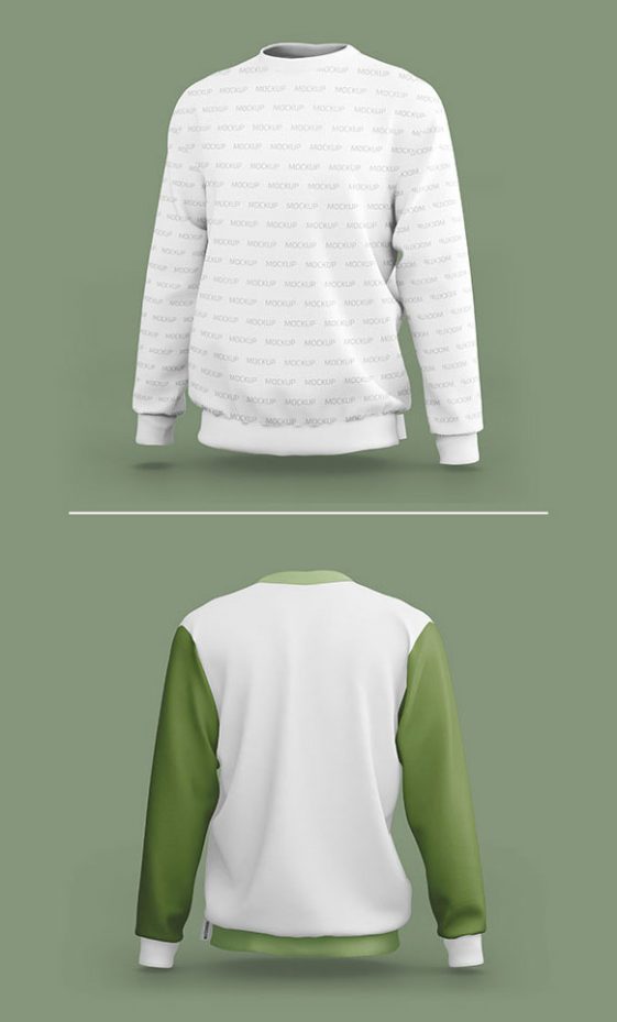 Free Sporty Sweatshirt Mockup PSD set - PsFiles