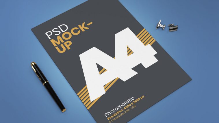 Free PSD Page Curled Flyer Free Mockup PSD Set - PsFiles
