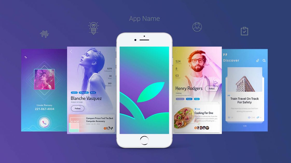 Free Long Scroll App Screen Mobile Mockup PSD Set - PsFiles