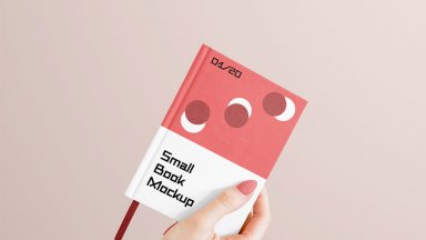 Free Hand Holding Hardcover Book Mockup Free PSD - PsFiles