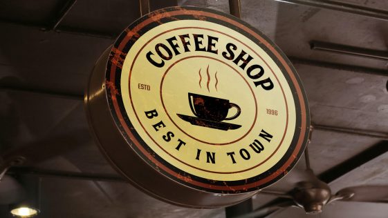 Free Round Street Shop Sign Logo Mockup 3 PSD set - PsFiles