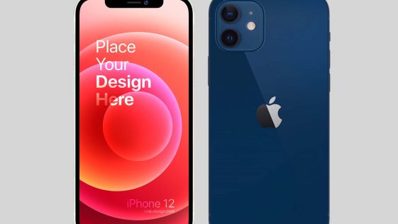 Free Isometric iPhone 12 Pro Max Mockup PSD - PsFiles