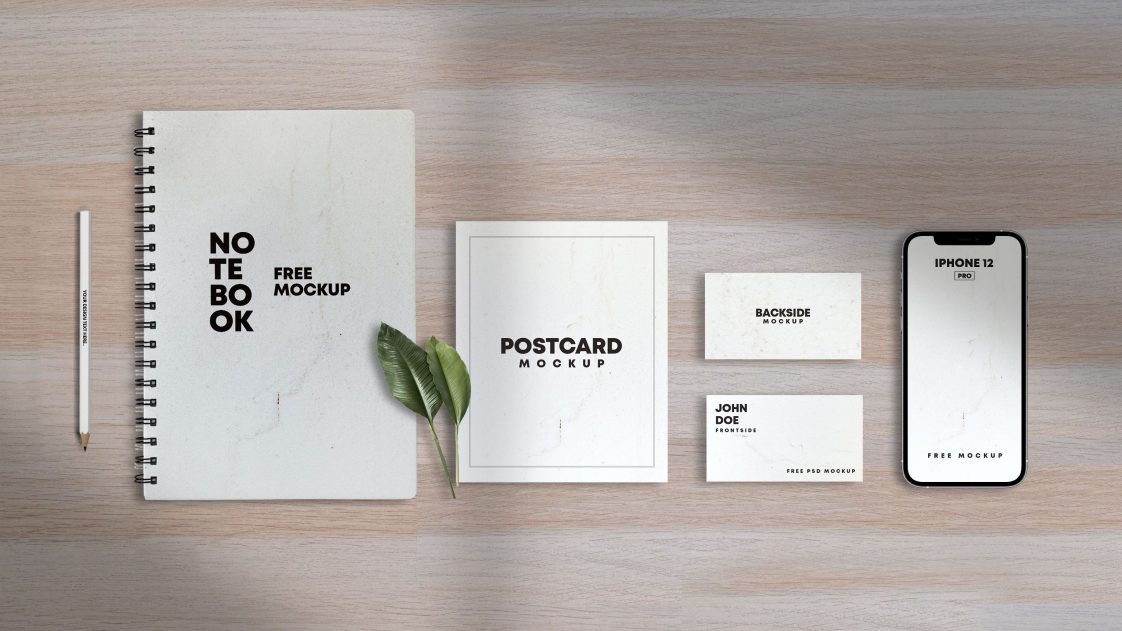 Food Logo Branding Free Mockup PSD - Free Adobe Photoshop Files