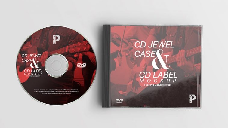 Free Software Box + CD Disc Packaging Mockup - PsFiles