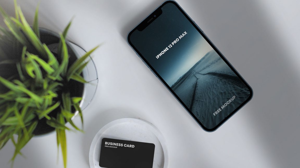 Free iPhone 12 Pro Max Mockup PSD - PsFiles