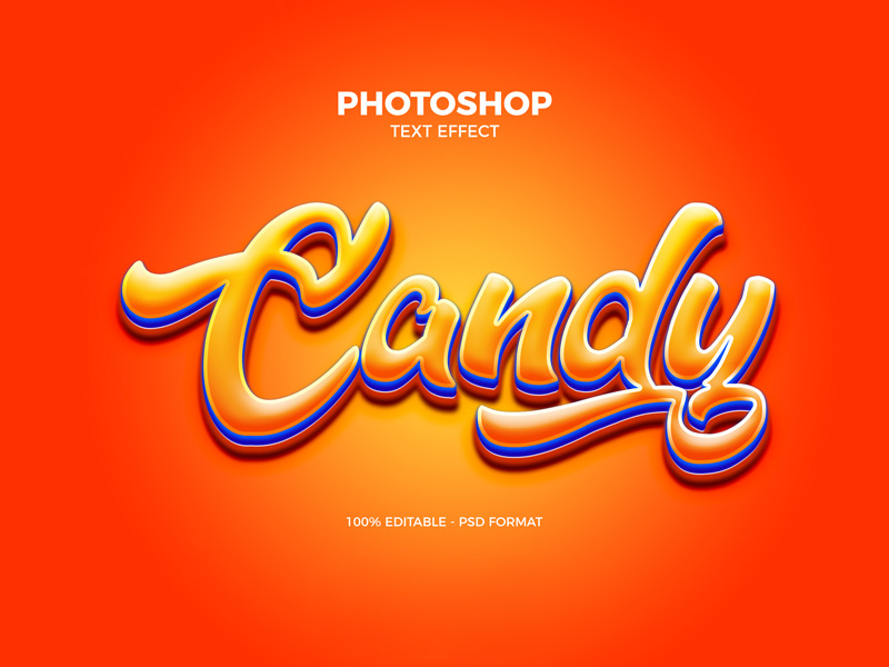 Free Yummy Photoshop Text Effect - PsFiles