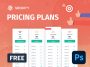 Free Pricing Plans PSD Template - PsFiles