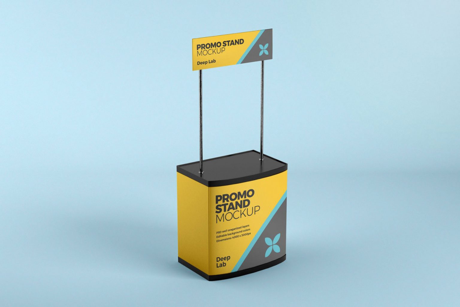 Free Promo Stand Mockup 3 Set - PsFiles
