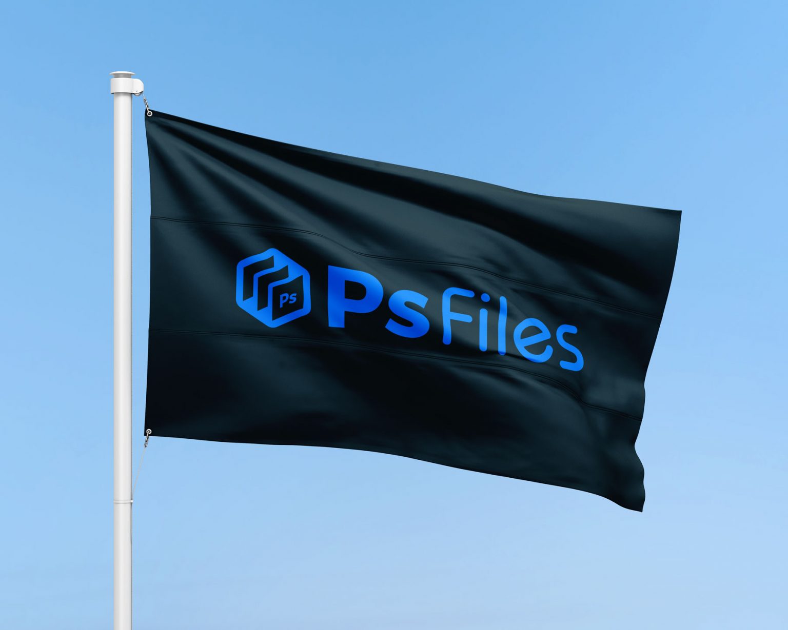 3 Free Flag Mockup PSD Set - PsFiles