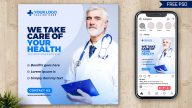 Free Hospital Health Care Social Media Post PSD Design Template - PsFiles
