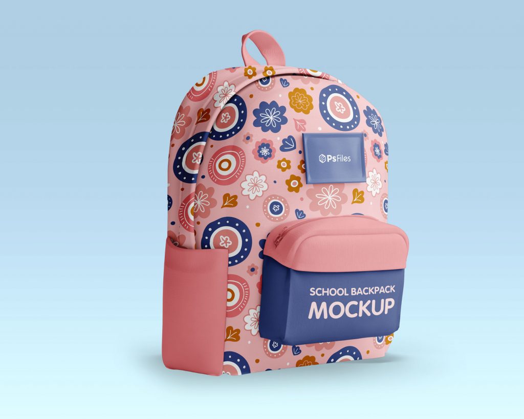 Free Kid’s School Bag Mockup PSD Set - PsFiles