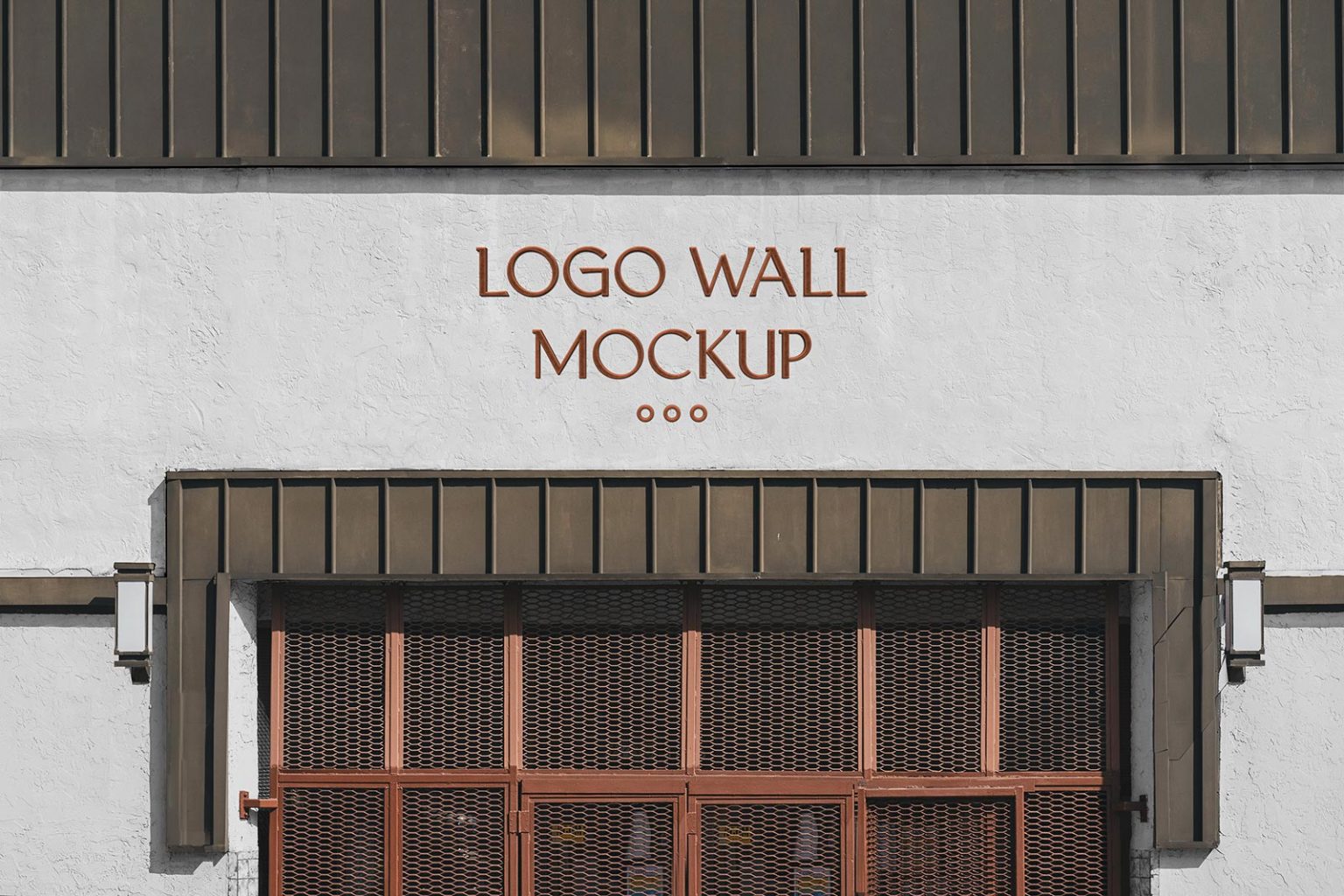 Simple Free Wall Logo Mockup PSD - Free PSD Mockups | PsFiles