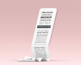 Free Long Scroll App Screen Mobile Mockup PSD Set - PsFiles