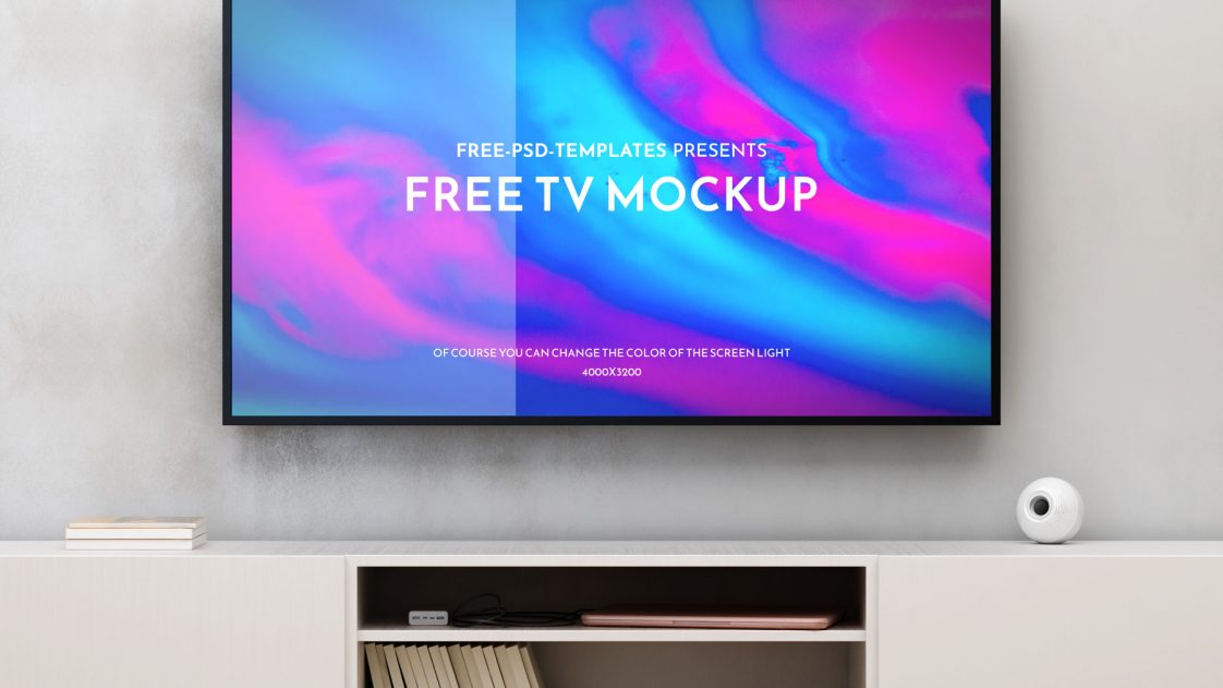 Free Presentation Screen Mockup PSD - PsFiles