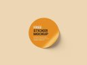 Free PSD 6 Free Round Sticker Mockups PSD Files - PsFiles