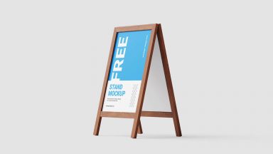 3 Outdoor Sign A-Stand Mockup Free PSD - PsFiles