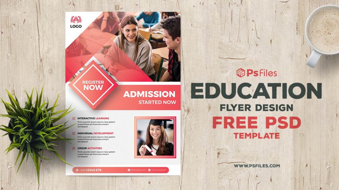 Free College Education Flyer Template PSD - PsFiles