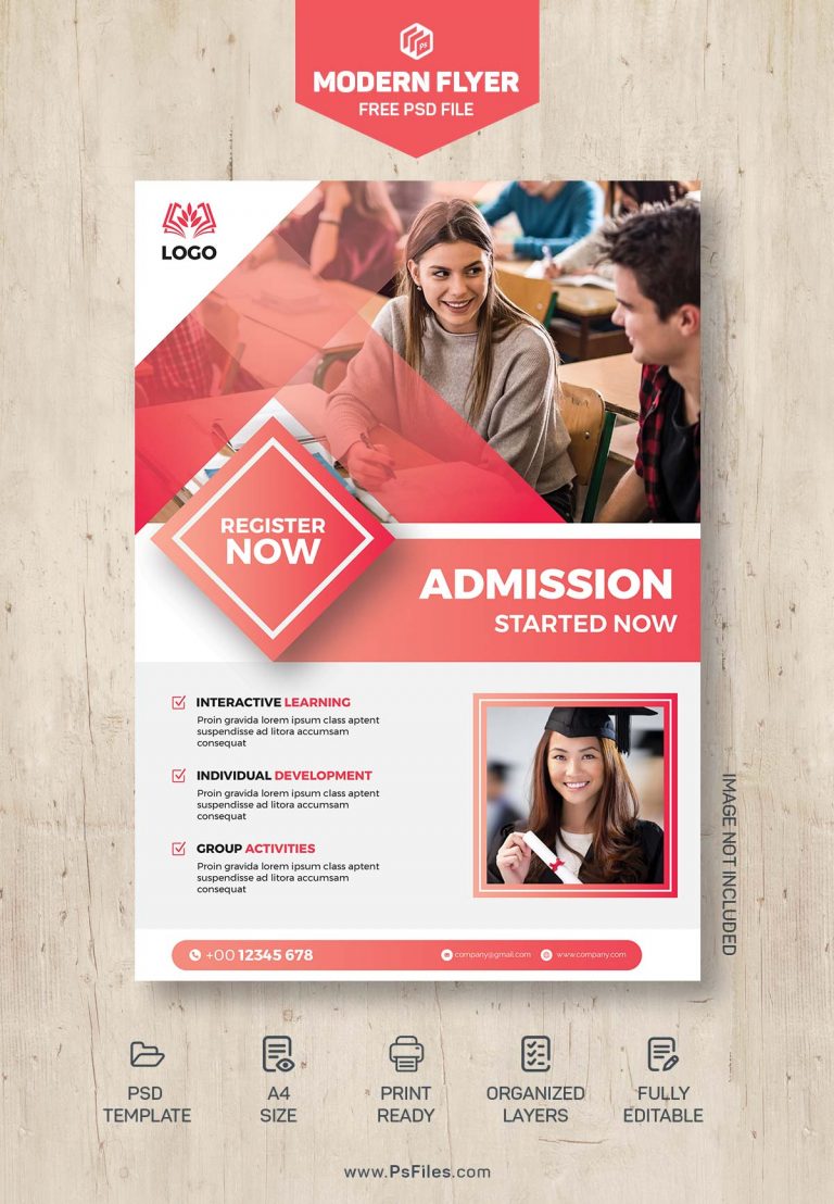 Free College Education Flyer Template PSD - PsFiles