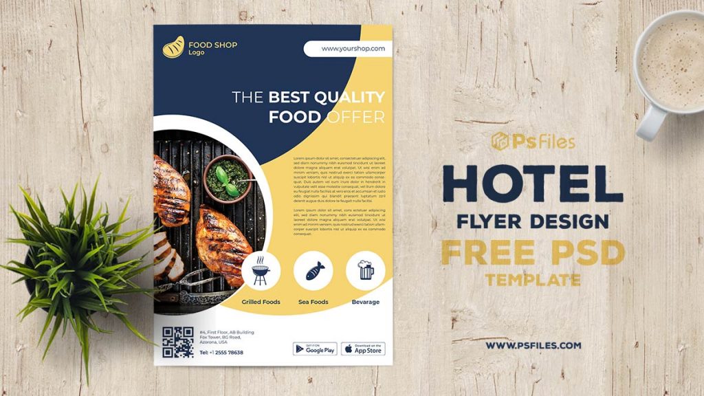 Free Restaurant Food Menu Flyer PSD Template - PsFiles