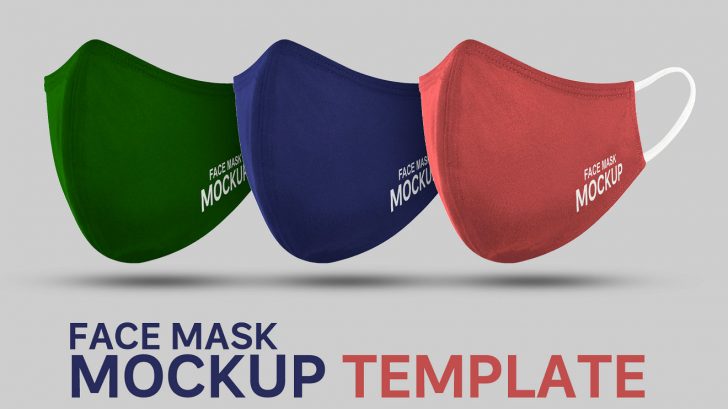 Free Fabric Face Mask Mockup Free PSD - PsFiles