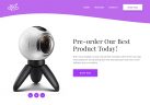 360 Degree Product Website Landing Page PSD for Free - PsFiles