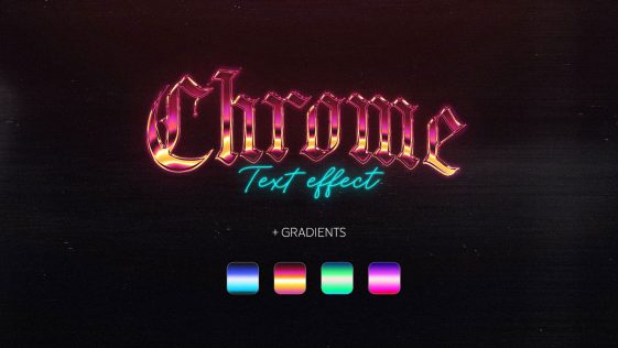 80s Chrome Free Photoshop Gradients .gdr file - PsFiles