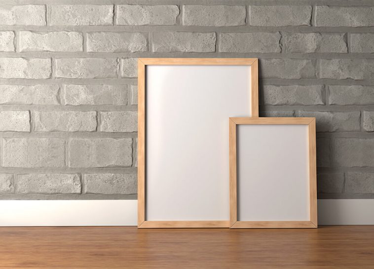 Free Free 2 Wooden Frames Mockup on Floor PSD - PsFiles