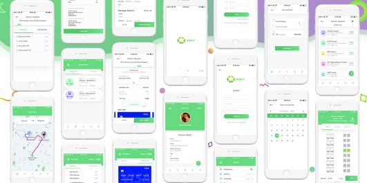 Free Bus Booking App UI Kit PSD - PsFiles