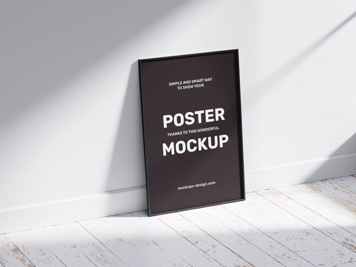 2 Free Poster Frame Mockups PSD - PsFiles