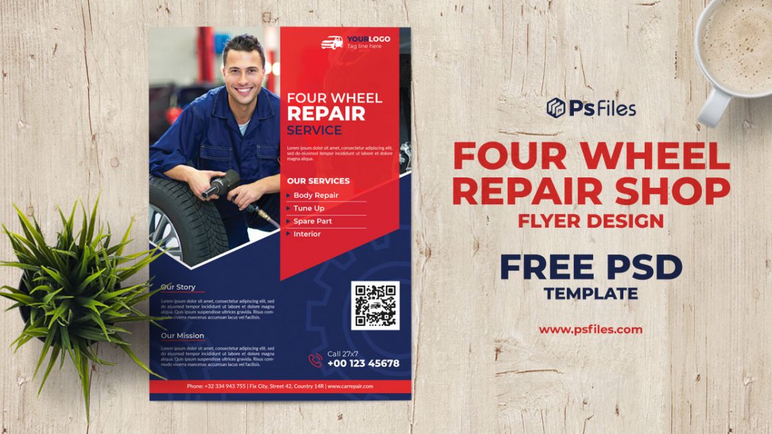 Free Automobile Car Repair Flyer PSD Template - PsFiles