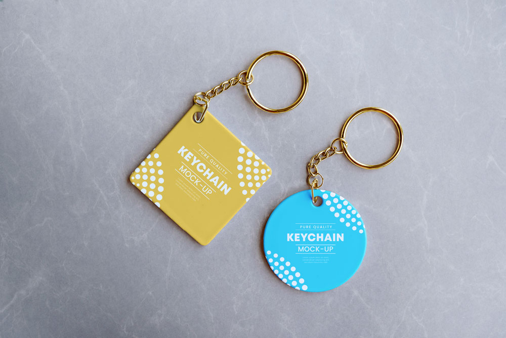 Free Keychain Logo Mockup PSD - PsFiles