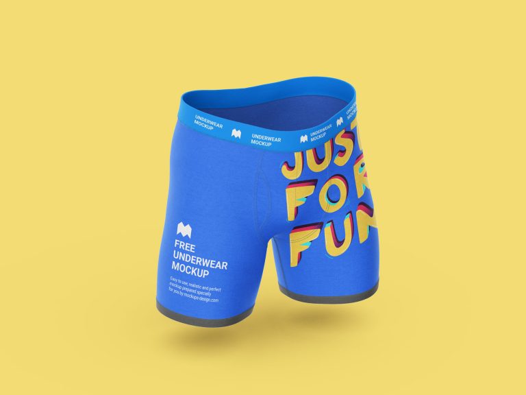 Free Boxer Briefs Men’s Underwear Mockup PSD - PsFiles