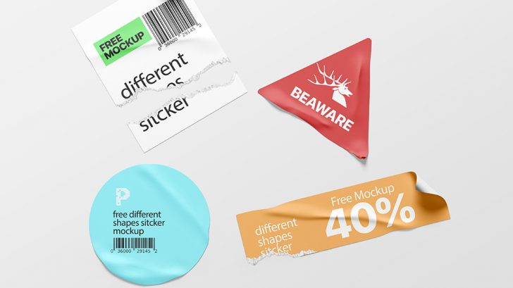 Free Personalized Label or Die Cut Sticker PSD Mockup - PsFiles