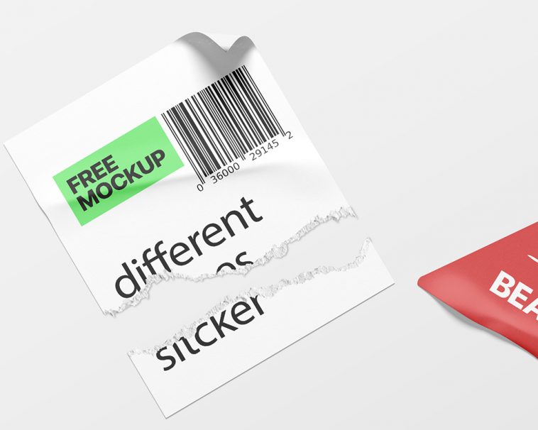 Free Different Shapes Sticker Mockup PSD - PsFiles