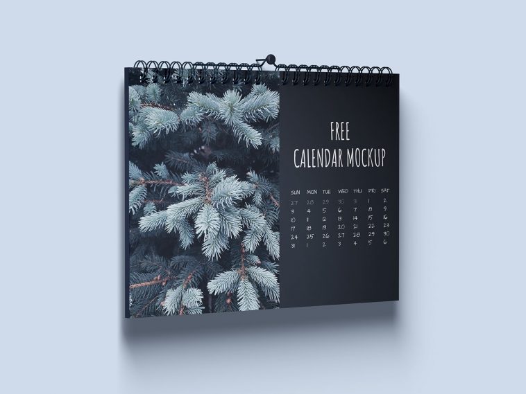 Free Horizontal Wall Calendar Mockup 3 PSD Set - PsFiles