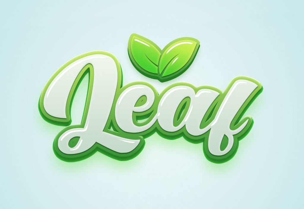 Free Leaf Text Effect PSD - PsFiles